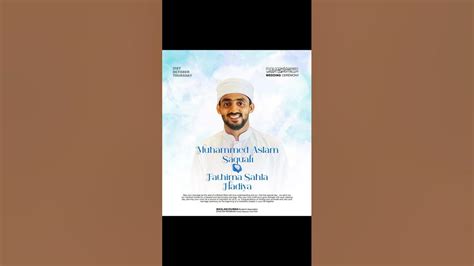 Muhammad Aslam Saqiafi 💞 Fathima Sahla Hadiya New Wedding Songcontact