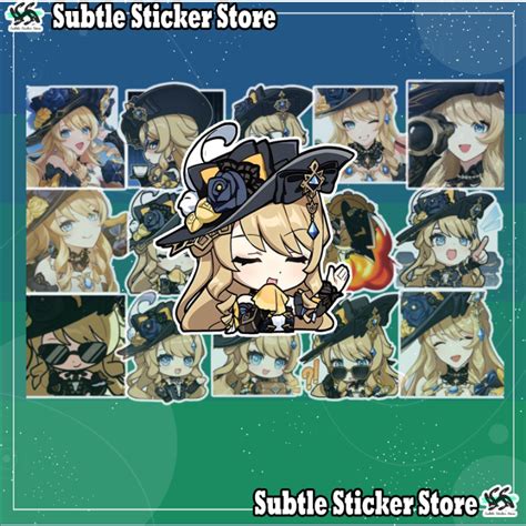 [genshin Impact] Set Of 10 15 Stickers Navia Chief Spina Di