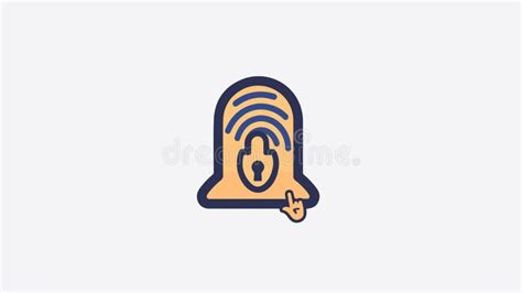 Biometric Scanner Icon Identity Verification And Access Control Symbol Stock Vector