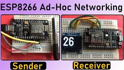 esp8266 to esp8266 communication ad hoc networking