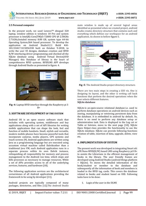 Irjet Development And Implementation Of Smart Rfid Based Library Management System Using