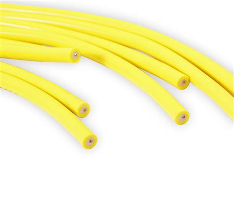 Accel 4038 Spark Plug Wire Set 8mm Yellow With Orange Straight Boots