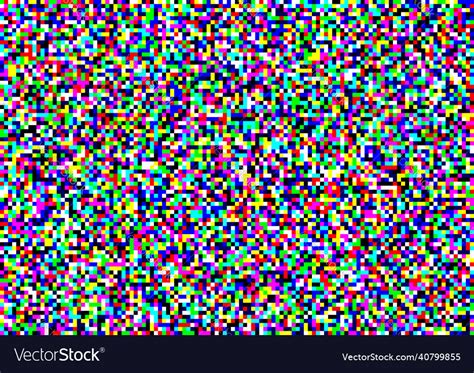 Pixel Noise Tv Analog Vhs Error Effect Royalty Free Vector
