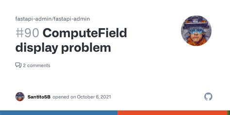 ComputeField Display Problem Issue Fastapi Admin Fastapi Admin GitHub