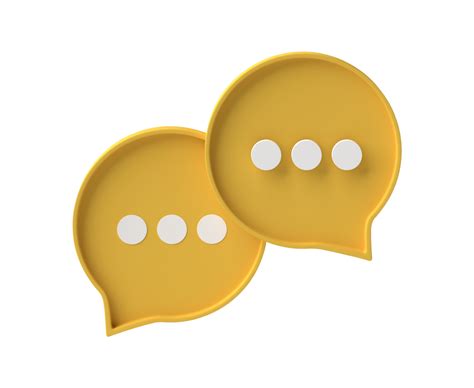 D Speech Bubble Chat Icon Isolated On Transparent Background PNG