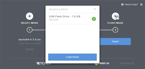 Burn Images Using Etcher