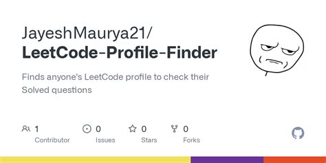 github jayeshmaurya21 leetcode profile finder finds anyone s