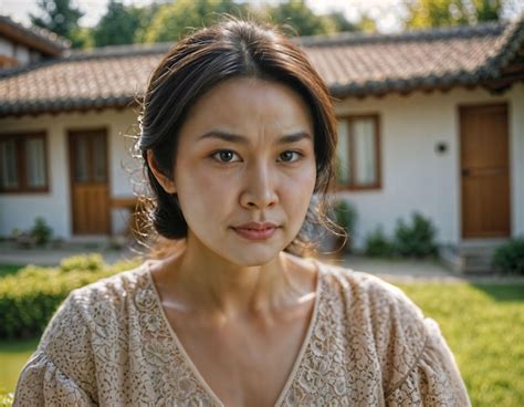 Premium Photo Photo Of Beautiful Asian Woman As A Wife With Curious