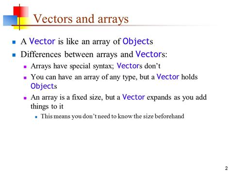 What Is A Vector Array Multidimensional Arrays Programming And Data