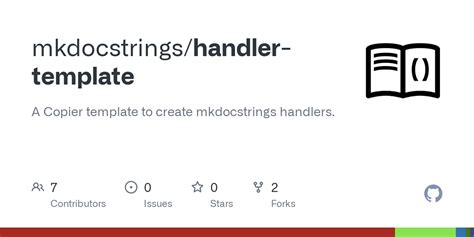 Github Mkdocstrings Handler Template A Copier Template To Create Mkdocstrings Handlers