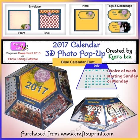 3d photo pop up calendar blue calendar font cup742398 69118