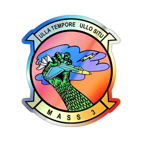 Mass 3 Squadron Usmc Holographic Sticker Die Cut Vinyl Decal Shop
