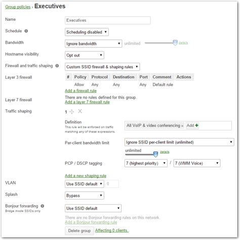 Creating And Applying Group Policies Cisco Meraki Documentation