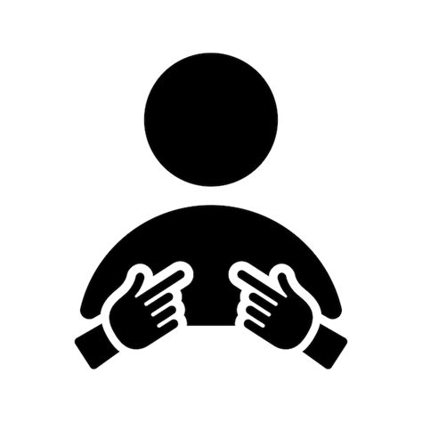 Yo Mismo Diseño De Iconos Vector Premium