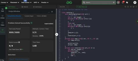 160daysofcode geeksforgeeks day6 dsa java codingchallenge