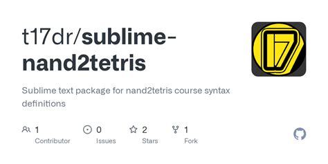 sublime nand2tetris nand2tetris hdl tmlanguage at master · t17dr