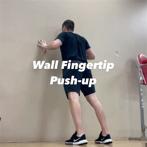 Wall Fingertip Push-up #trainlikethepros - YouTube