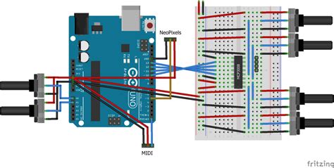 Arduino Midi Led Step Sequencer With Mcp3008 Simple Diy Electronic Music Projects