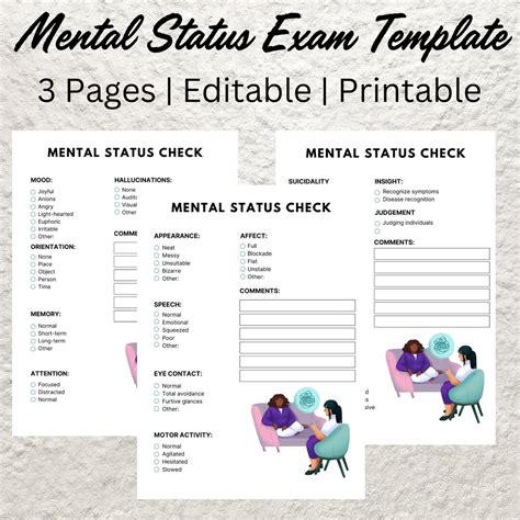 Mental Status Exam Cheat Sheet Template Mse Checklist Cheat Sheet