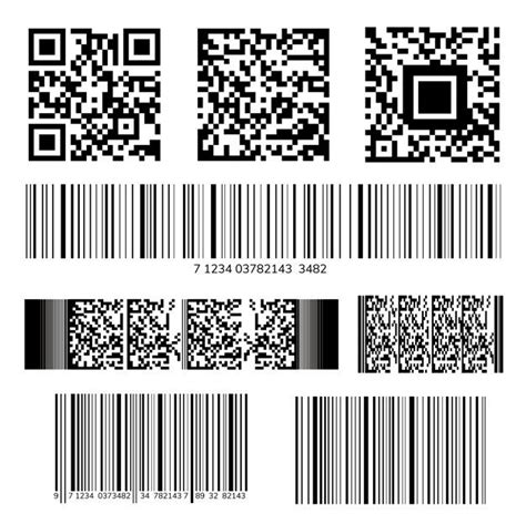 Set Of Barcodes Collection Qr Codes Vector Illustration
