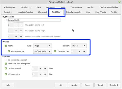 page numbers libreoffice ploraworks