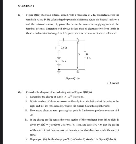 Solved B Consider The Diagram Of A Conducting Wire Of Chegg Com
