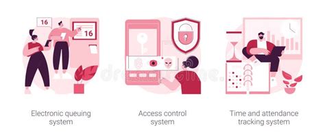 Digital Tracking Systems Abstract Concept Vector Illustrations Stock