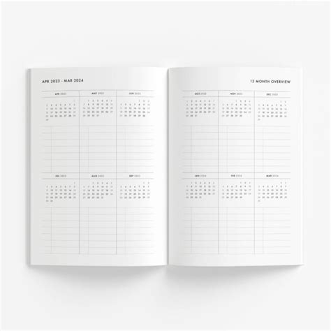 One Year Weekly Planner Earth Tones Start Any Month • Afrimod