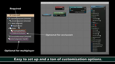 Dynamic Health Bars Unreal Engine Asset