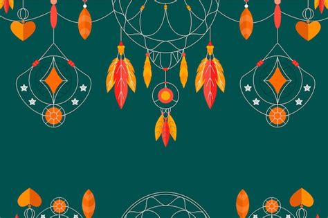 보헤미안 스타일의 인스타그램 포스트 디자인 무료 벡터