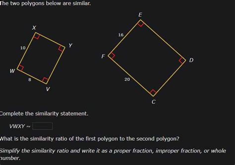 Complete The Similarity Statement What Is The Sim Cameramath