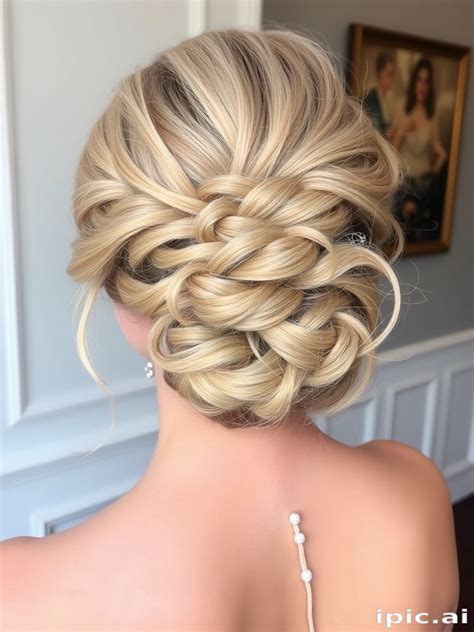 Elegant Updo Hairstyle With Intricate Braids For Special Occasions And
