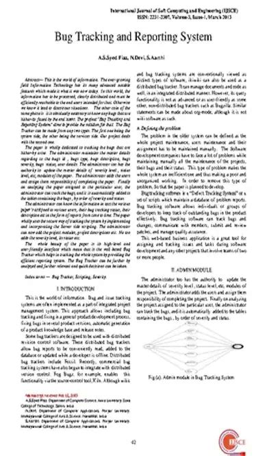 Bug Tracking And Project Reporting System PDFSimpli