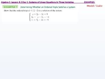 Alg Unit Systems Of Eqs Solve Systems Of Equations In