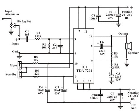 Simple 50w Electronic Amplifier Circuit Diagram Super Circuit Diagram