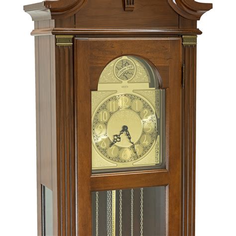 Pearl Grandfather Clock In Cherry Finish Case Grandview Mercantile