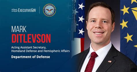 Mark Ditlevson Nominated For Dod Homeland Hemispheric Role
