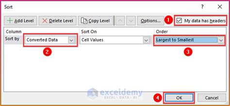 Fixed Sort Largest To Smallest Not Working In Excel Exceldemy