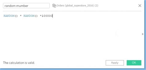 How To Generate Random Numbers And Row Count In Tableau Edureka Community