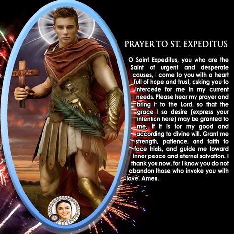 Saint Prayer To St Expeditus O Saint Expeditus You Who Are The