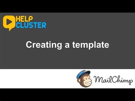Mailchimp Creating A Template YouTube