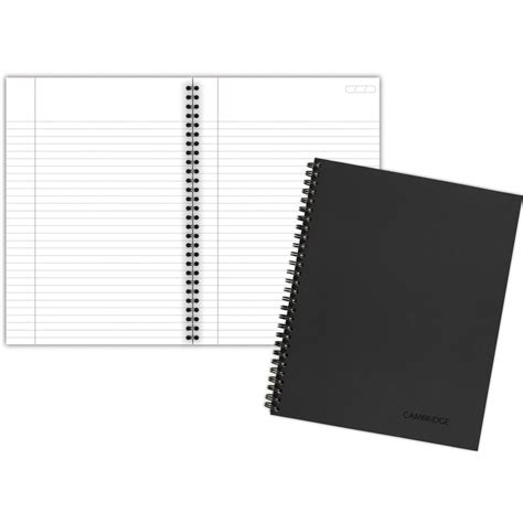 Mead Cambridge Limited Business Notebook 80 Sheets Twin Wirebound Ruled Margin 6 5 8