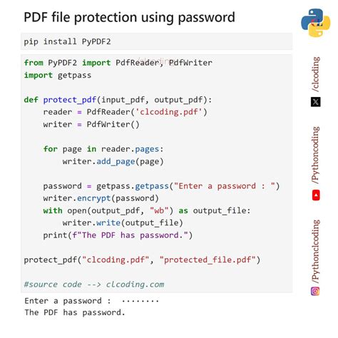 python pdf file protection using password in python facebook
