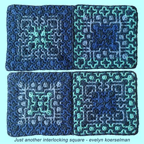 Ravelry Just Another Interlocking Square Pattern By Evelyn Koerselman