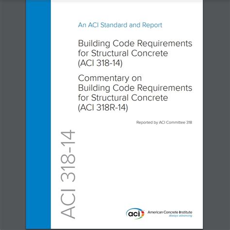 Aci 318 14 Building Code Requirements For Structural Concret Inspire