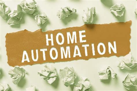 Text Sign Showing Home Automation Business Approach Monitoring The