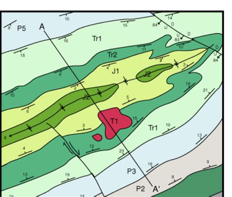 Solved Study The Geologic Map Above After Analyzing The