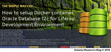 How To Setup Docker Container Oracle Database 12c For Liferay