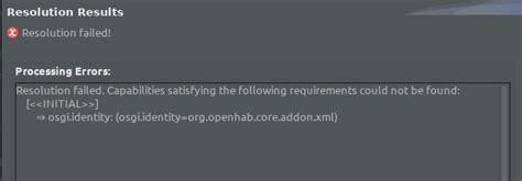 resolution failed addon xml · issue 3399 · openhab openhab core · github