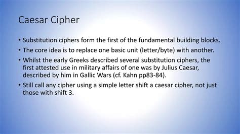 Information And Network Security 12 Classical Substitution Ciphers